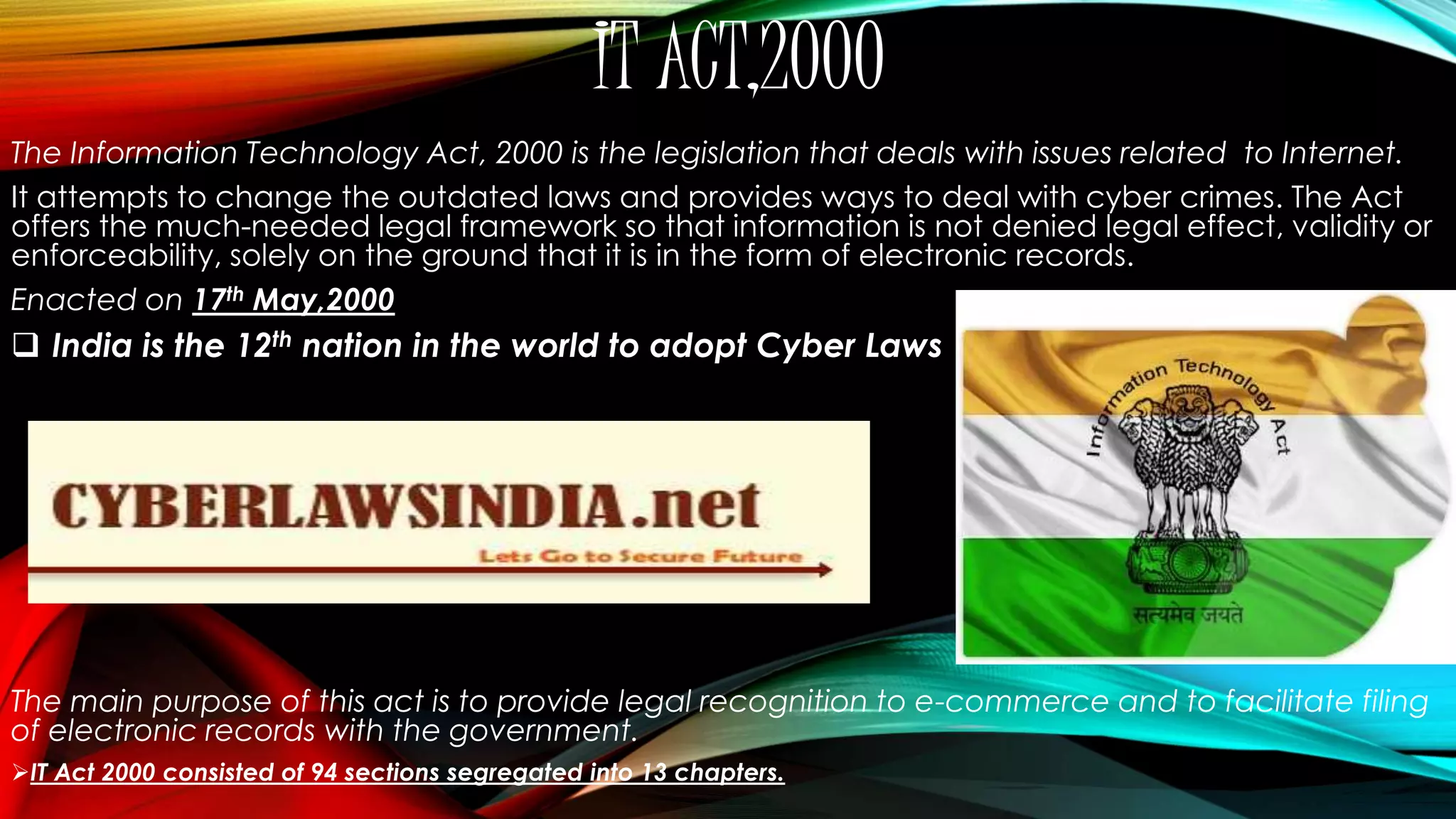 Cyber laws in India | PPTX