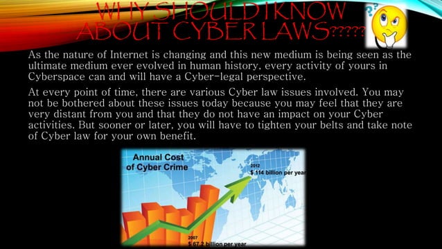 Cyber laws in India | PPTX | Crime & Harmful Acts to Individuals ...