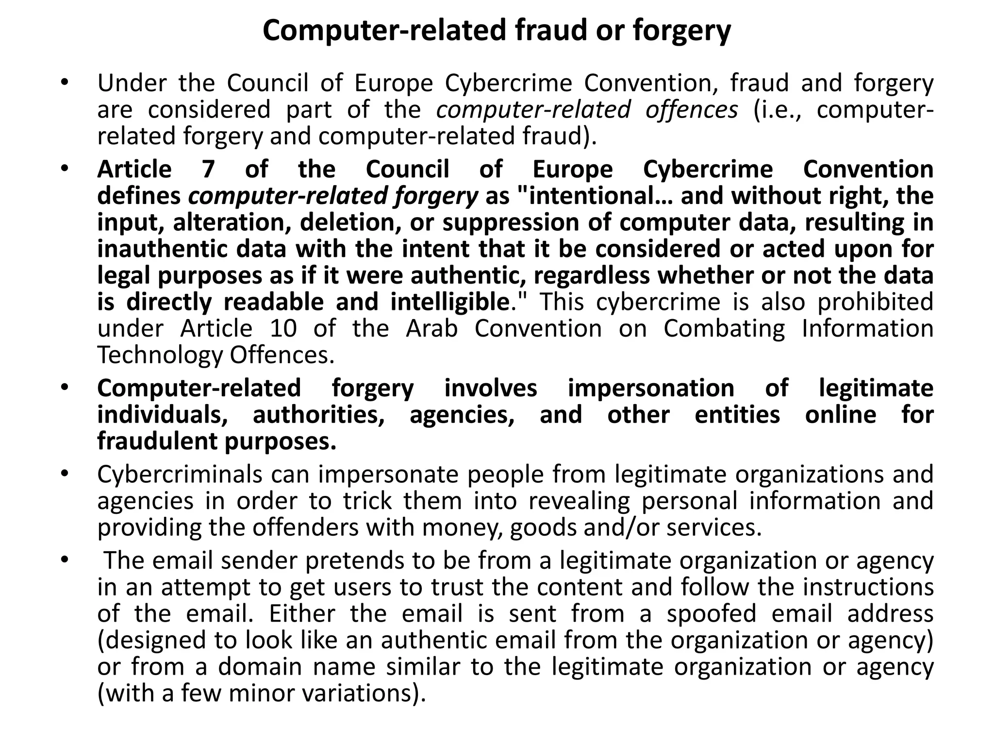 Kinds of Cyber Crimes | PPTX