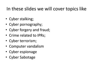 Kinds of Cyber Crimes | PPTX