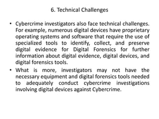 Obstacles to Cybercrime Investigations | PPTX