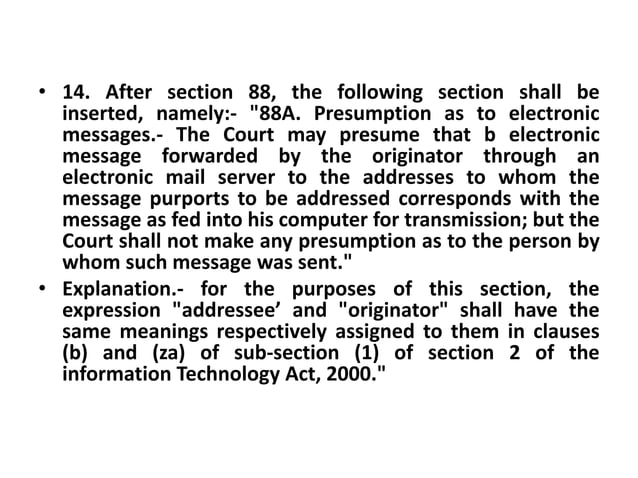 Information Technology Act, 2000, THE SECOND SCHEDULE : Amendments to ...
