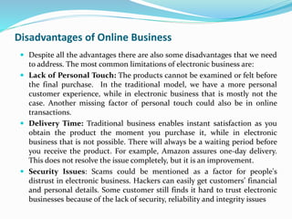 Security concerns for Electronic business | PPT
