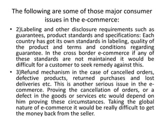 Important Issues in Global E-commerce | PPT