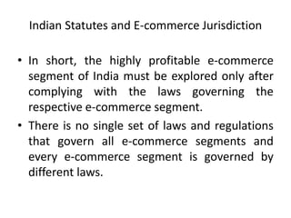 Application of conventional territory based law to E-commerce | PPTX