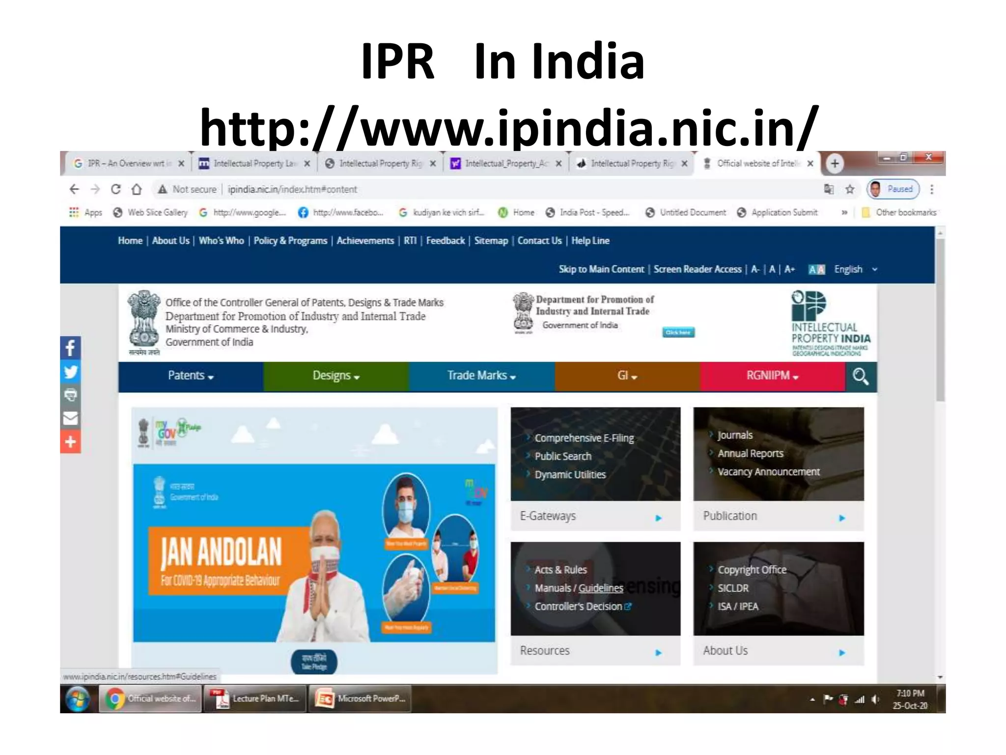 IPR – An Overview, Copyright Issues in Cyberspace | PPTX