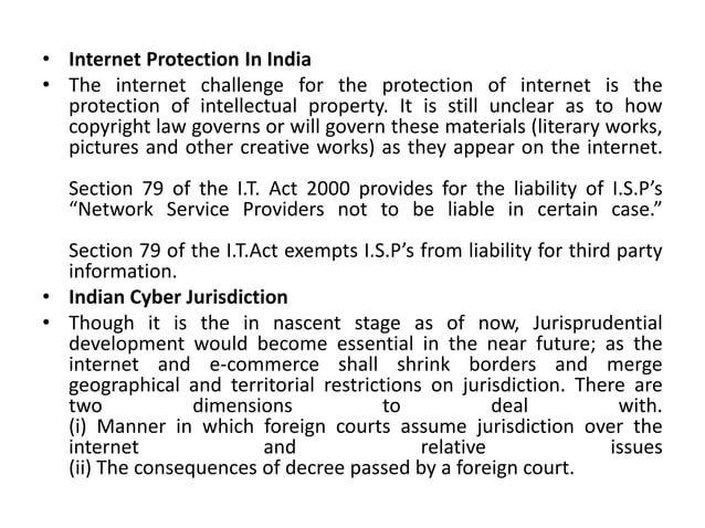 IPR – An Overview, Copyright Issues in Cyberspace | PPTX | Business | Business and Finance