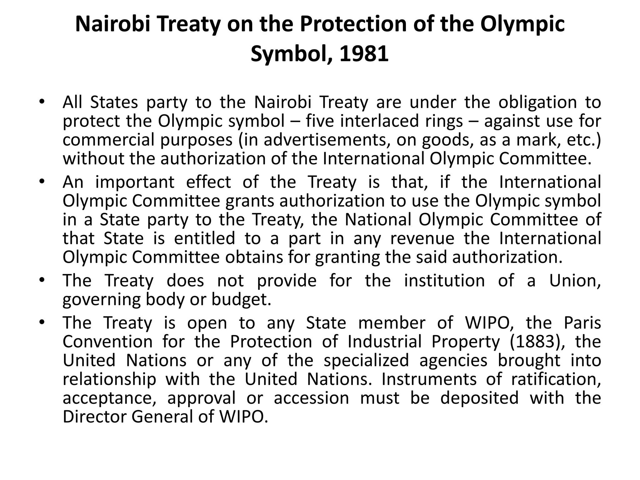 International Treaties for protection of IPR | PPTX