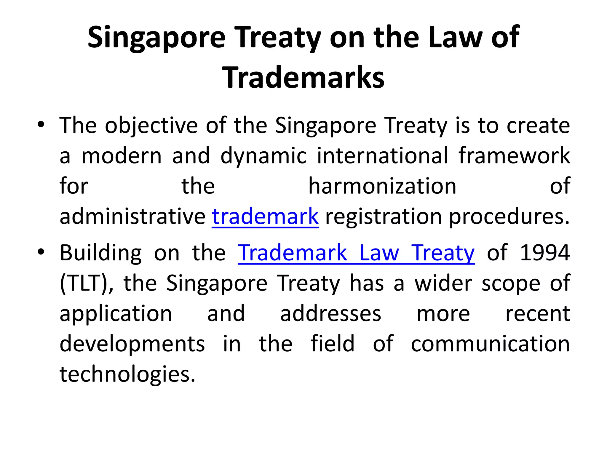 International Treaties for protection of IPR | PPTX