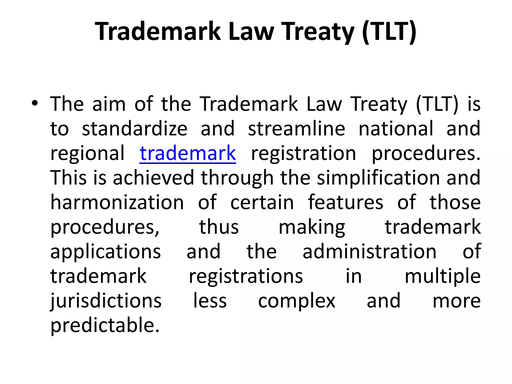 International Treaties for protection of IPR | PPTX