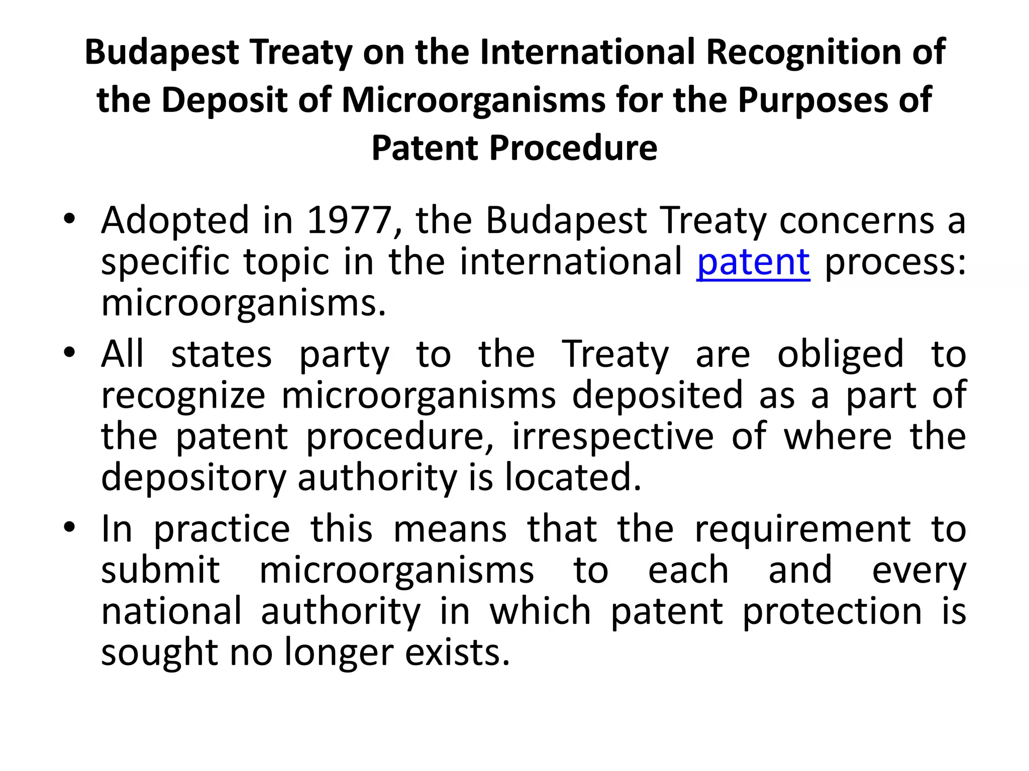 International Treaties for protection of IPR | PPTX