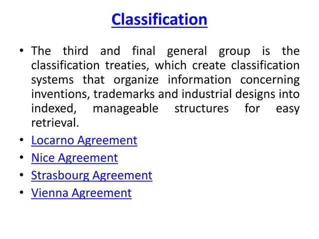 International Treaties for protection of IPR | PPTX