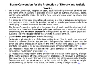 International Treaties for protection of IPR | PPTX