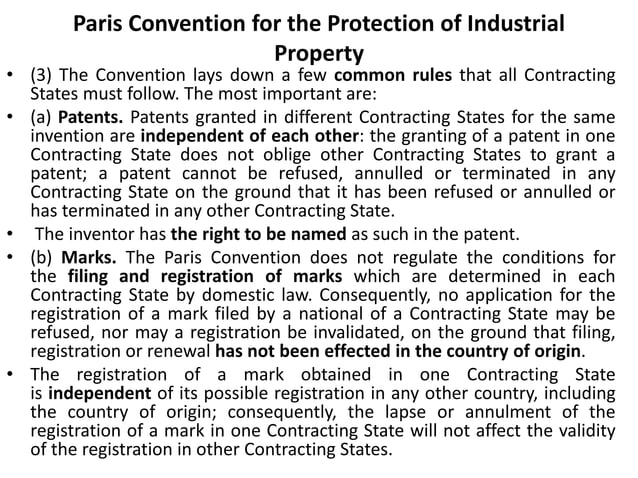 International Treaties for protection of IPR | PPTX