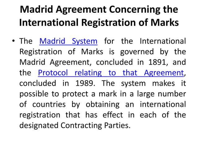 International Treaties for protection of IPR | PPTX
