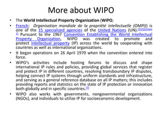 International Treaties for protection of IPR | PPTX