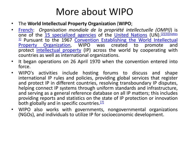 International Treaties for protection of IPR | PPTX