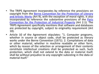 Trade-Related Aspects of Intellectual Property Rights (TRIPS) | PPTX