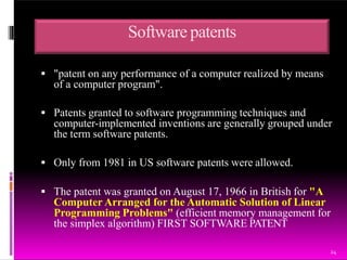 Computer Software and Related IPR Issues | PPT