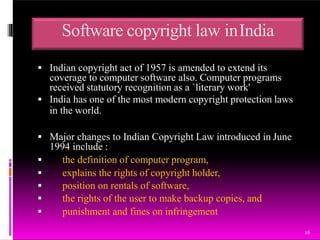 Computer Software and Related IPR Issues | PPT