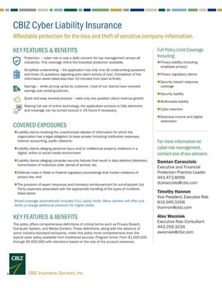 CBIZ Cyber Liability Flyer | PDF