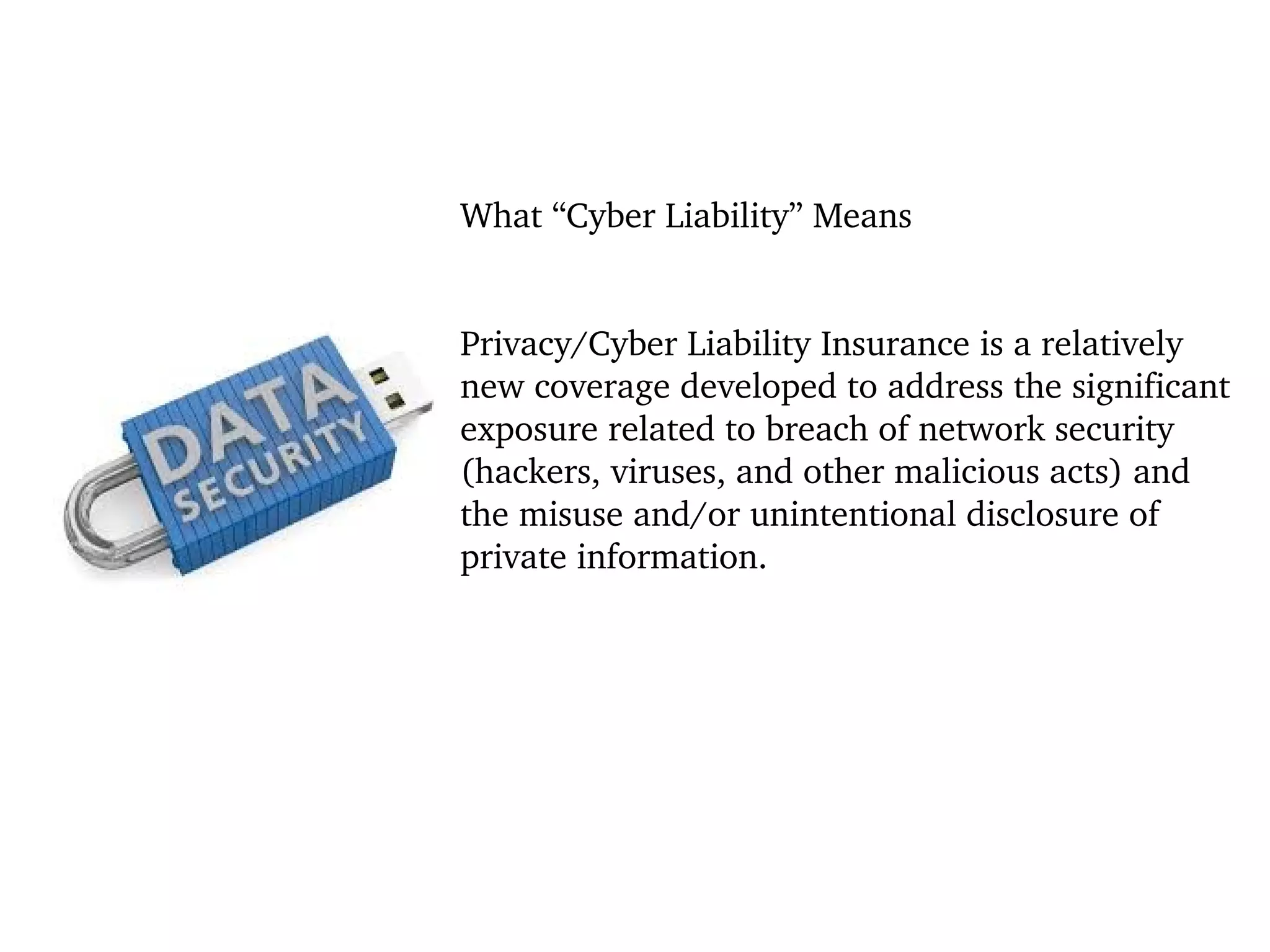 Cyber liability insurance | PPT