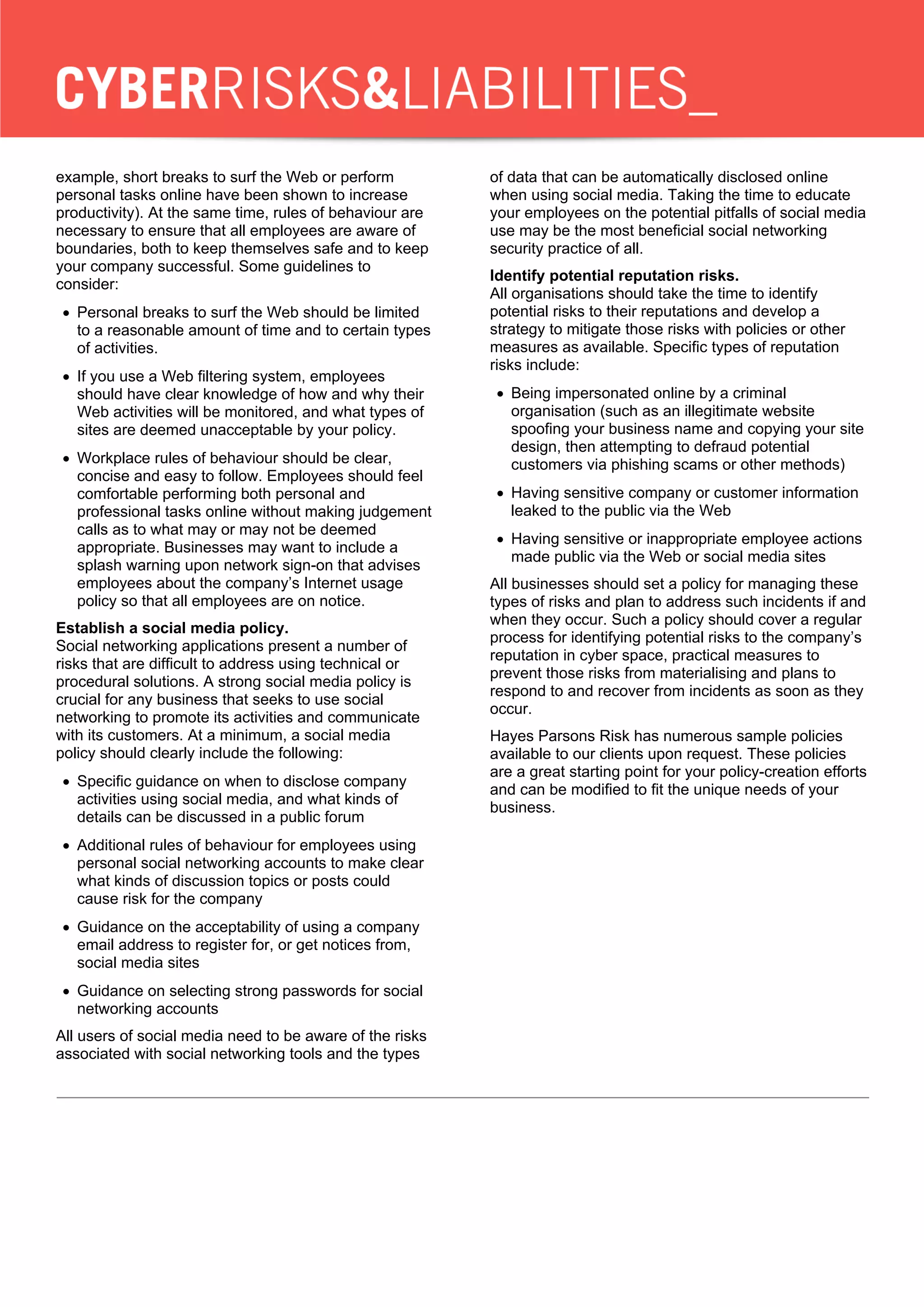 Cyber liability and cyber security | PDF