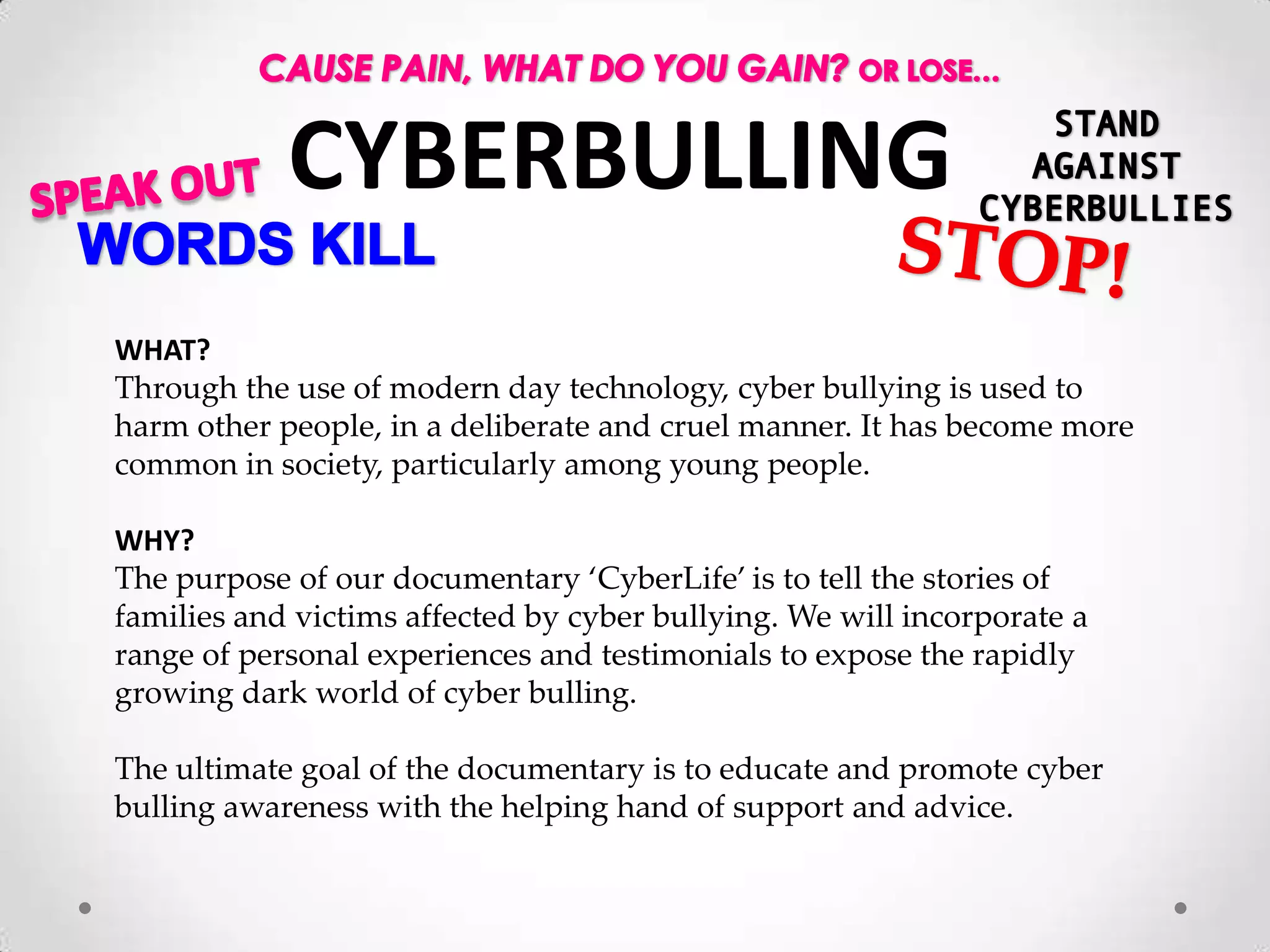CyberLife Documentary Presentation | PPT