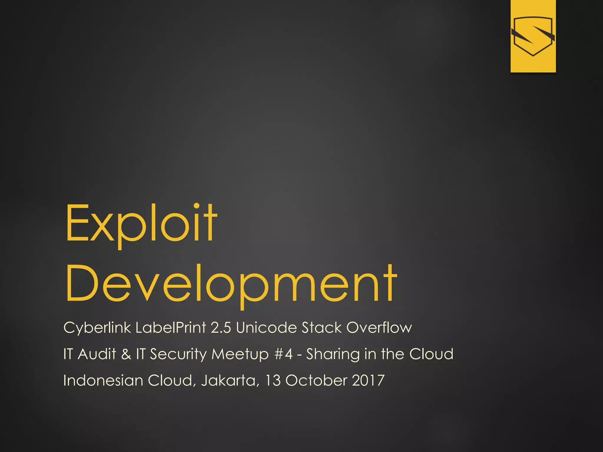 CyberLink LabelPrint 2.5 Exploitation Process | PDF