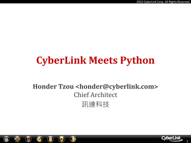CyberLink Meets Python | PDF | Operating Systems | Computer Software and Applications