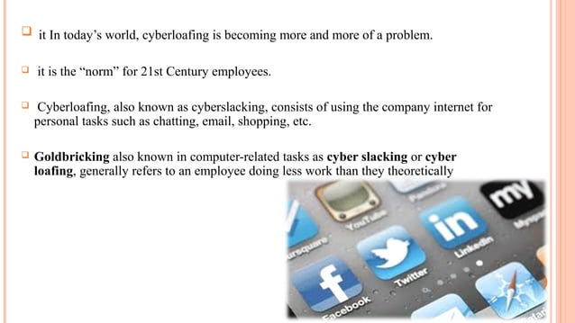 Cyber loafing | PPT