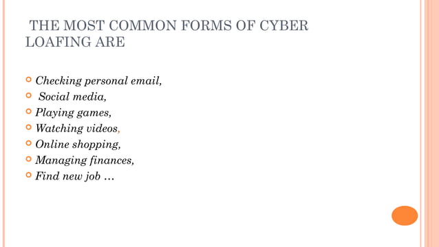 Cyber loafing | PPT