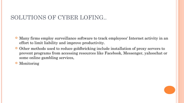 Cyber loafing | PPT