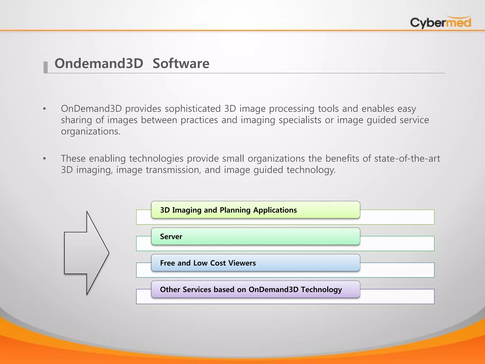 Cybermed OnDemand3D Dental Imaging software | PDF