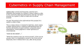 Cybernetics in supply chain management | PPT