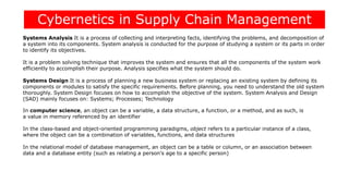 Cybernetics in supply chain management | PPT