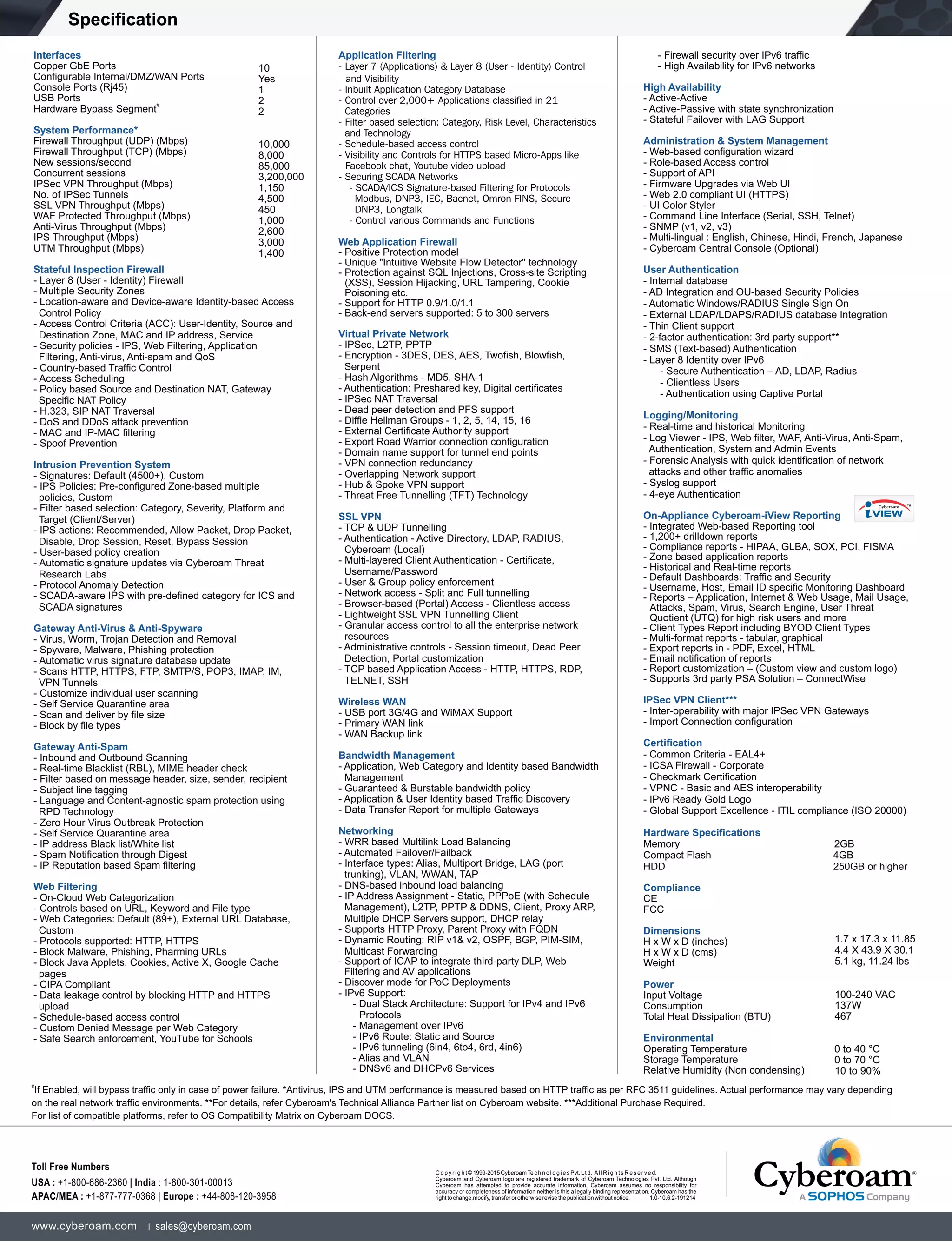 Cyberoam cr200ing | PDF