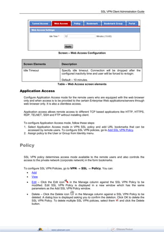 Cyberoam ssl vpn_management_guide | PDF