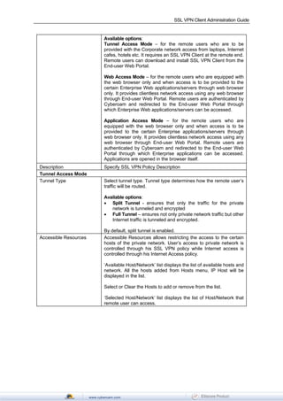 Cyberoam ssl vpn_management_guide | PDF