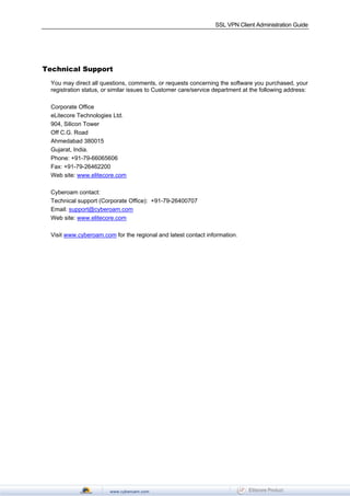 Cyberoam ssl vpn_management_guide | PDF