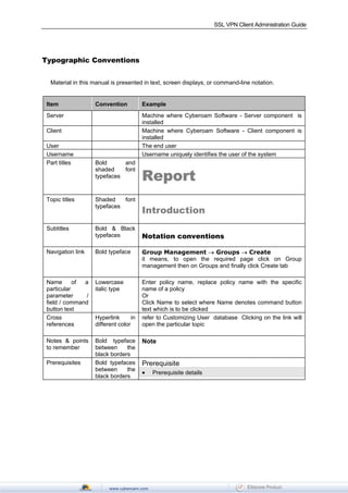 Cyberoam ssl vpn_management_guide | PDF