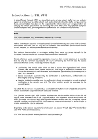 Cyberoam ssl vpn_management_guide | PDF