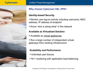 Cyberoam SSL VPN | PPT