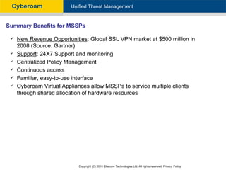 Cyberoam SSL VPN | PPT