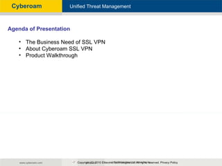 Cyberoam SSL VPN | PPT