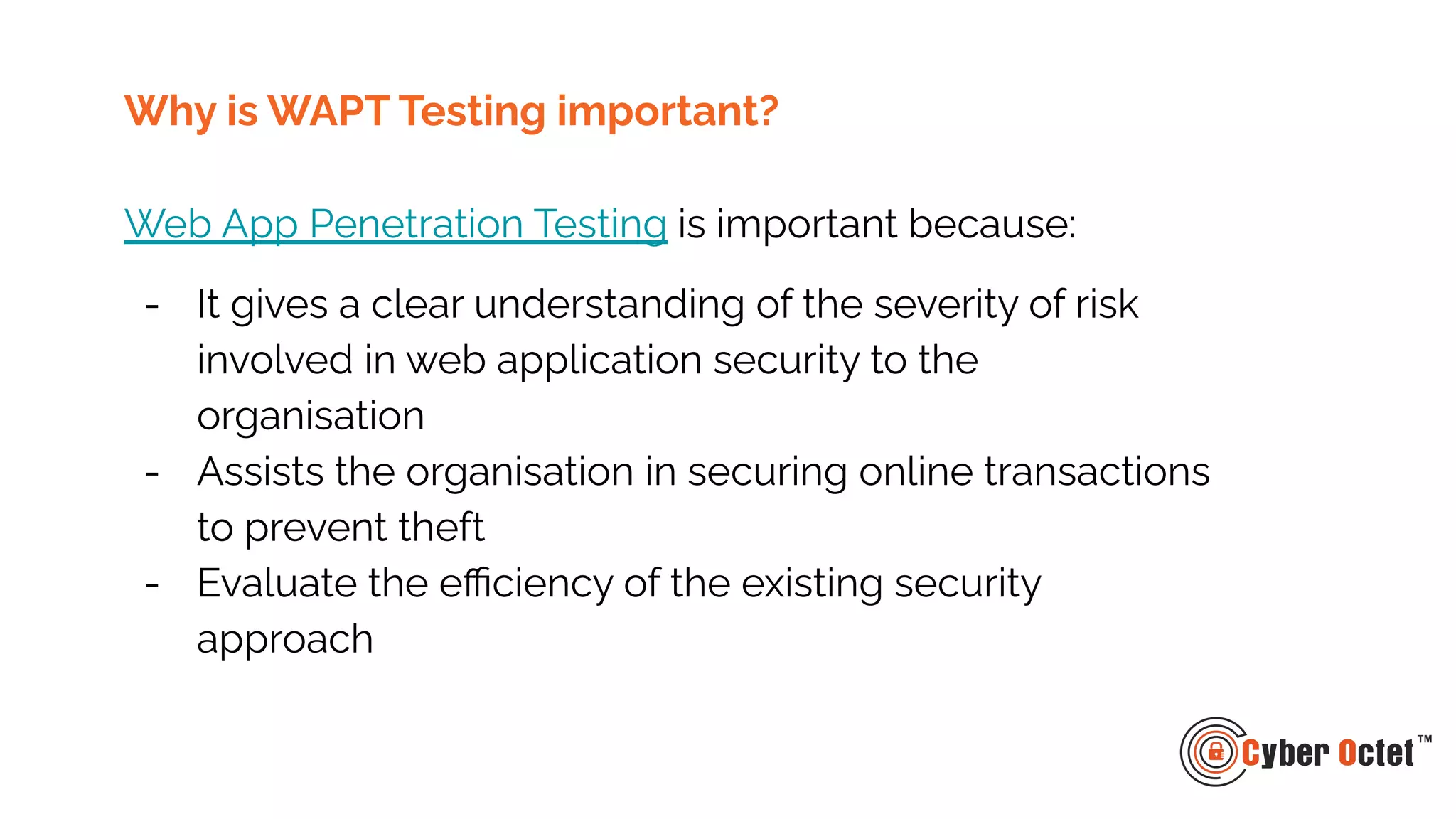 Cyber Octet - What is Web Application Penetration Testing (WAPT).pdf