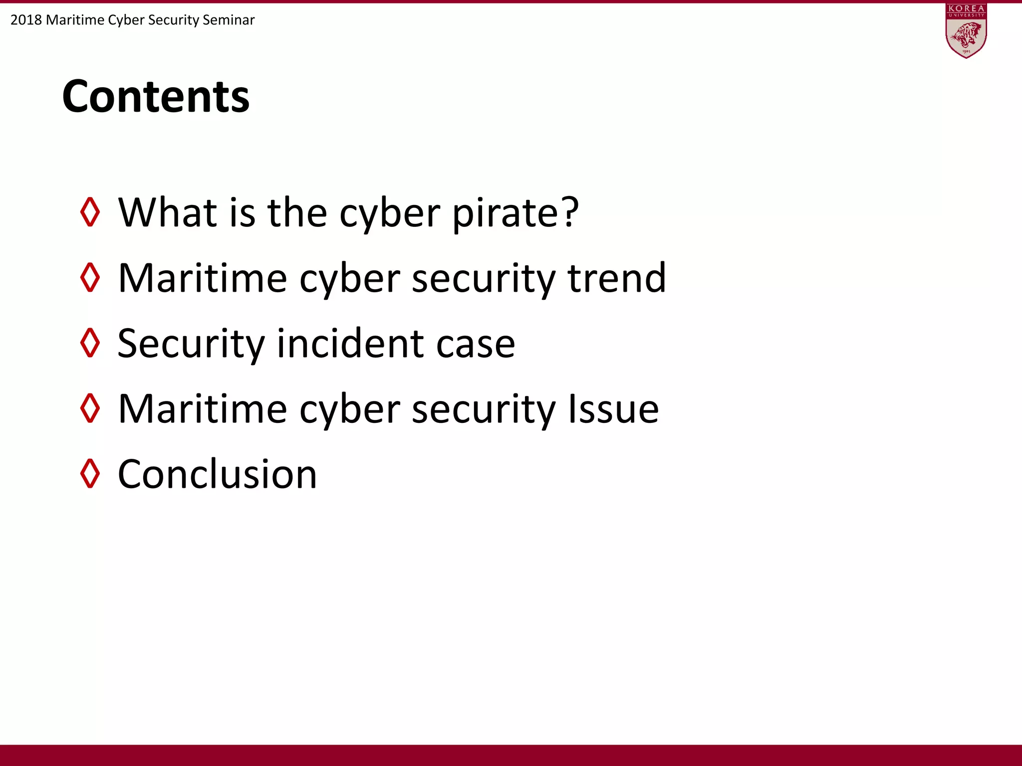 Cyber Pirate Threats in Maritime Industry | PDF