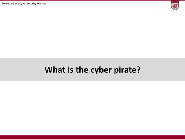 Cyber Pirate Threats in Maritime Industry | PDF