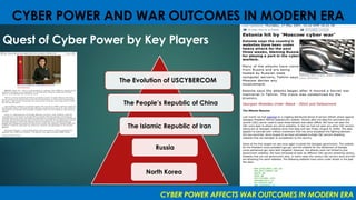 Cyber power affects war outcomes in modern era | PPT