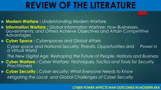 Cyber power affects war outcomes in modern era | PPT